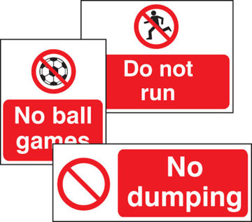 Slater Safety. Special Bespoke Signs